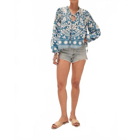 SAYLOR | Tops | New Saylor Orlagh Top In Blue | Poshmark